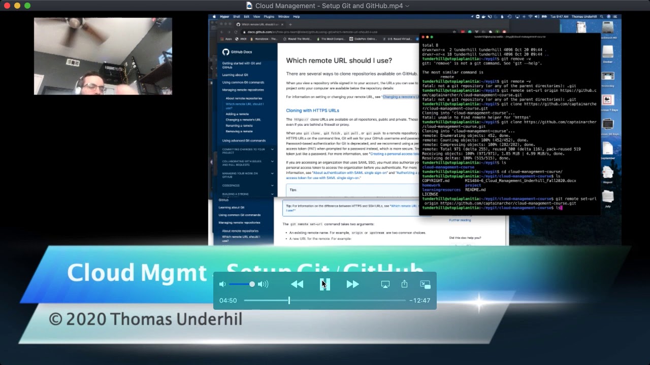 Cloud Management - Setup Git and GitHub