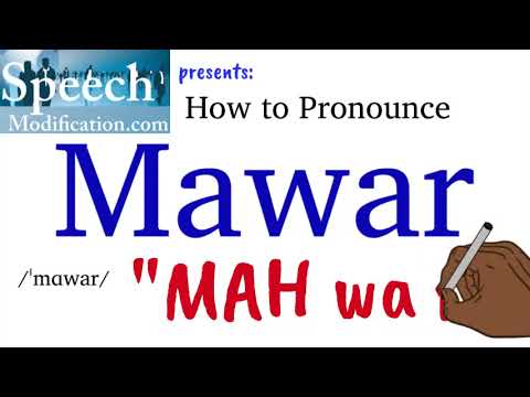 How to Pronounce Mawar