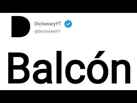 Balcón Meaning in English
