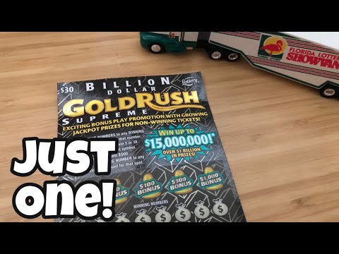 Just One! | 1 x $30 Gold Rush Supreme ~ $15,000,000 top prize