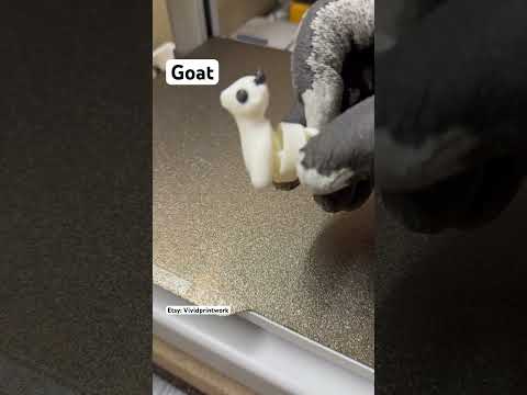 Goat Fidget Toy Mini Articulating Desk Goat Buddy | Find Us On Etsy( Vividprintwork) #3dprint #etsy