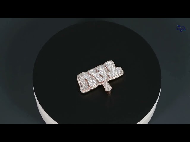 Lab Diamond Pendant - Excellent 14KT Gold Lab Diamond Studded ...