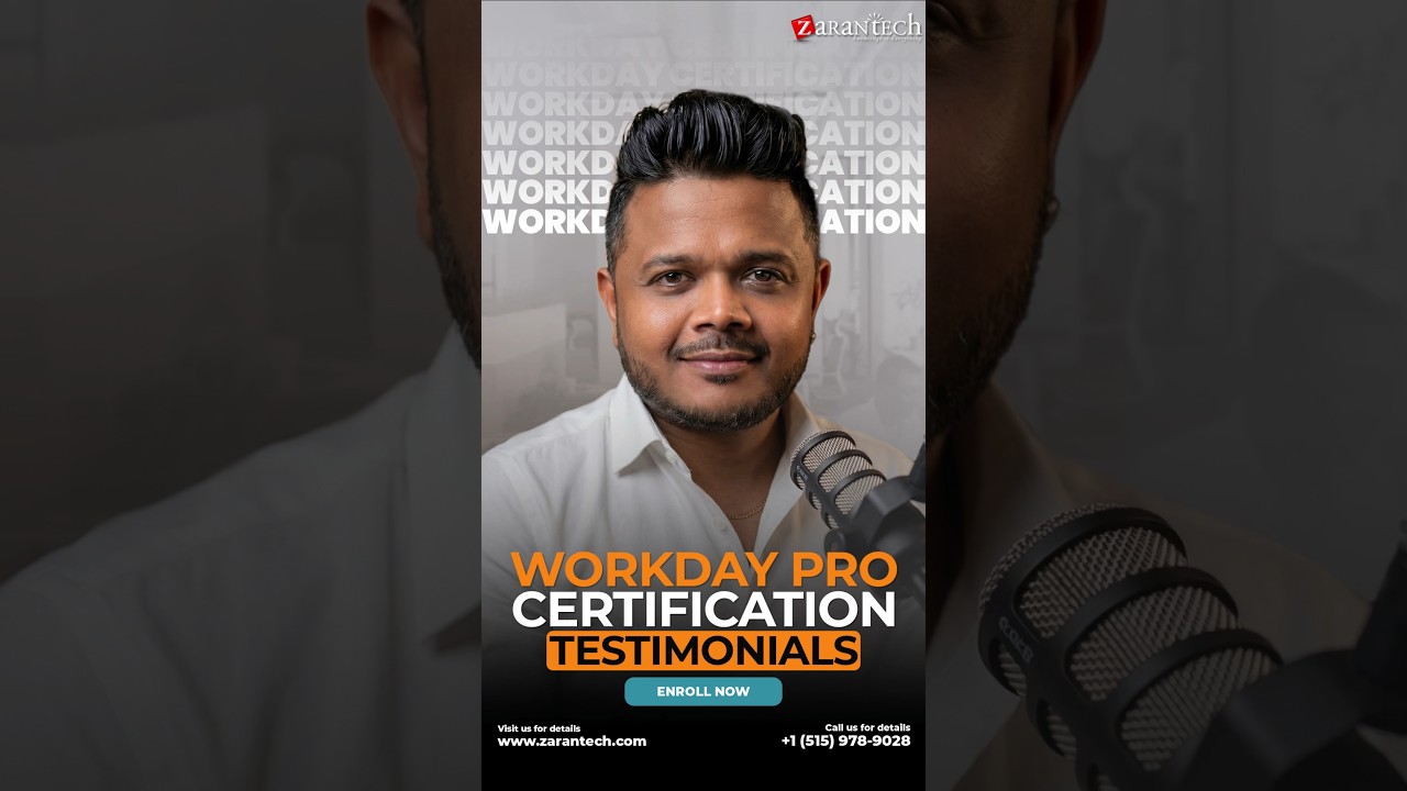 Workday Pro Certification - Testimonials | ZaranTech #shorts