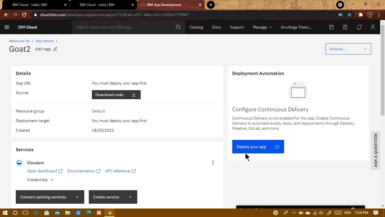How to open Node-RED in IBM cloud?