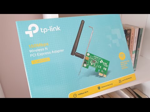 TP-Link TL-WN781ND PCI-Express Wireless Adapter (Unboxing and Setup, Win10 Test)