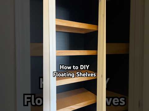 How to DIY floating shelves to transform your linen closet! #diyprojects #homerenovation