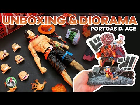 ACE saves Luffy MANGA DIORAMA | S.H.Figuarts Portgas D. Ace | Speed Unboxing | ASMR | One Piece