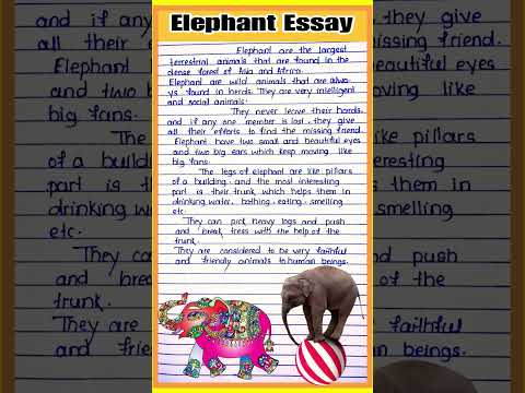Essay on Elephant in English || Elephant essay in English | short essay on elephant