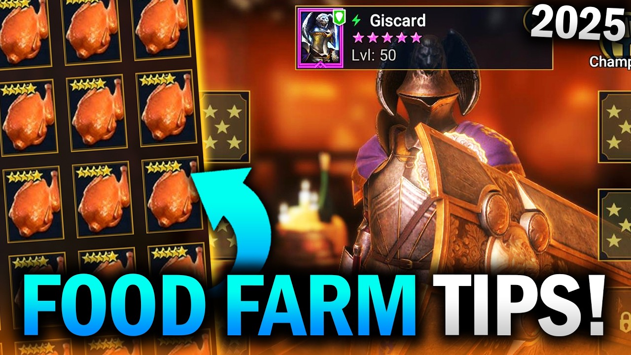 FARM FOOD LIKE THIS! FAST Level 60s and Endless Chickens - Raid Shadow Legends Tips