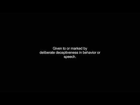 duplicitous video Dictionary meaning and pronunciation