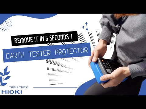 How to remove the earth tester's protector in five seconds