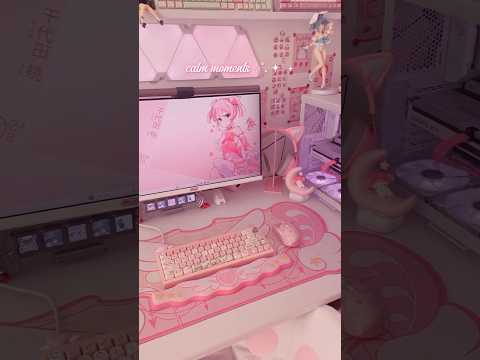 Cozy time🌸🩷 #gaming #aesthetic #unboxing #setup #pc #asmr #kawaii #pink