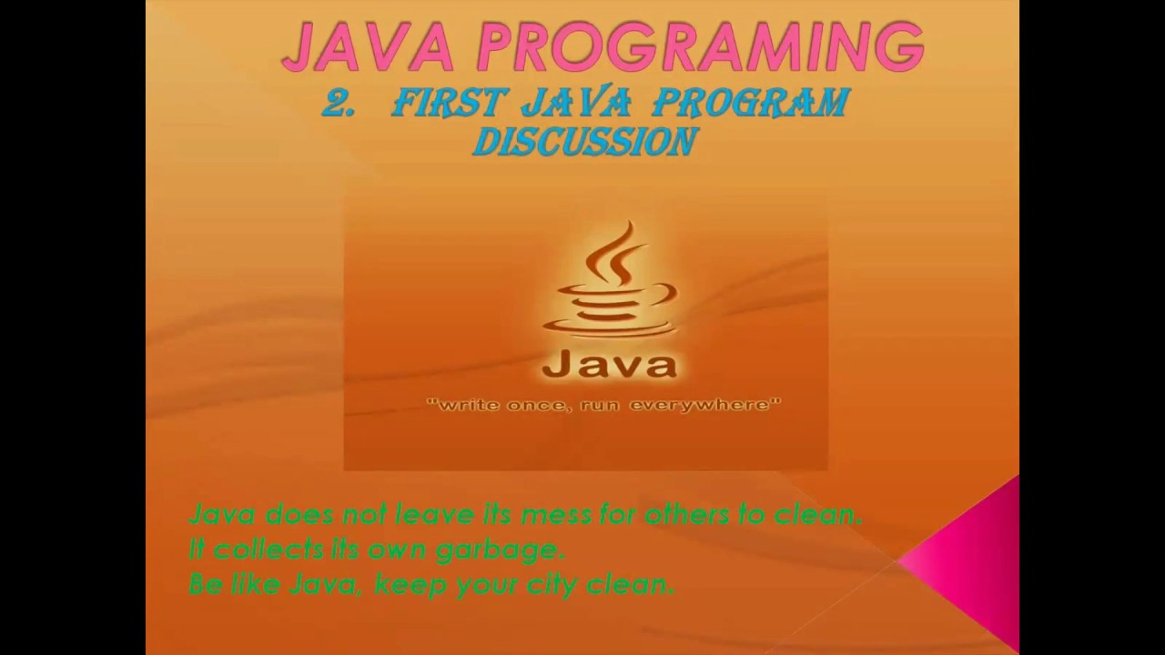 ABOUT-FIRST JAVA PROGRAM