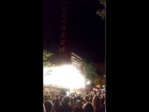 Orpheum's signs lighting for first time