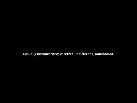 what is the meaning of insouciant