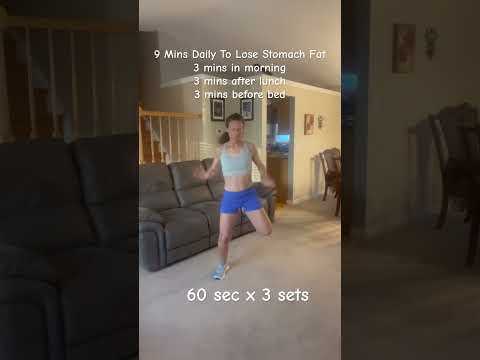 Do this full body exercise 3 min 3x/day To Lose Belly Fat At Home #homeworkout #fatloss #workout