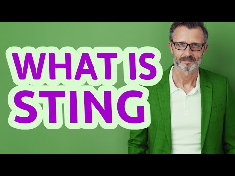 Sting | Meaning of sting