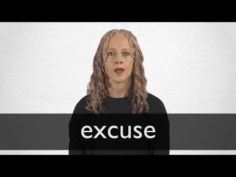 EXCUSE definition in American English | Collins English Dictionary