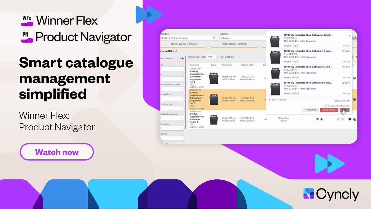 Winner Flex - Product Navigator