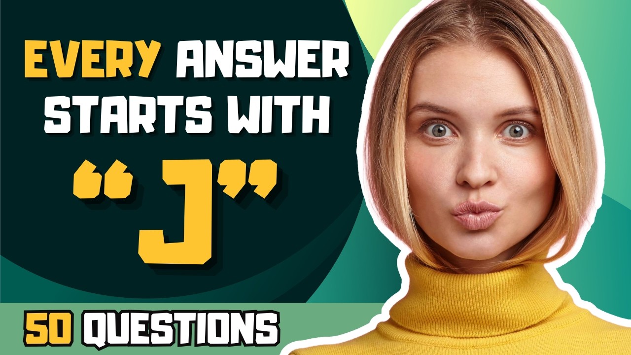 50-Question General Knowledge Quiz – Every Answer Starts With Letter J!