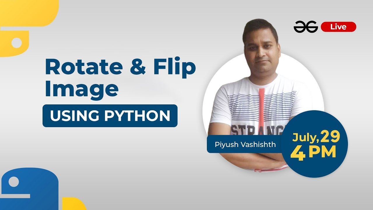 Rotate and Flip Image using Python