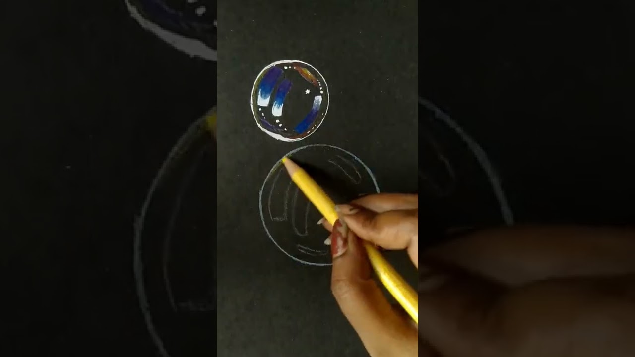3d soap bubbles drawing ❤️ if you want detailed tutorial then let me know in the comments ❤️