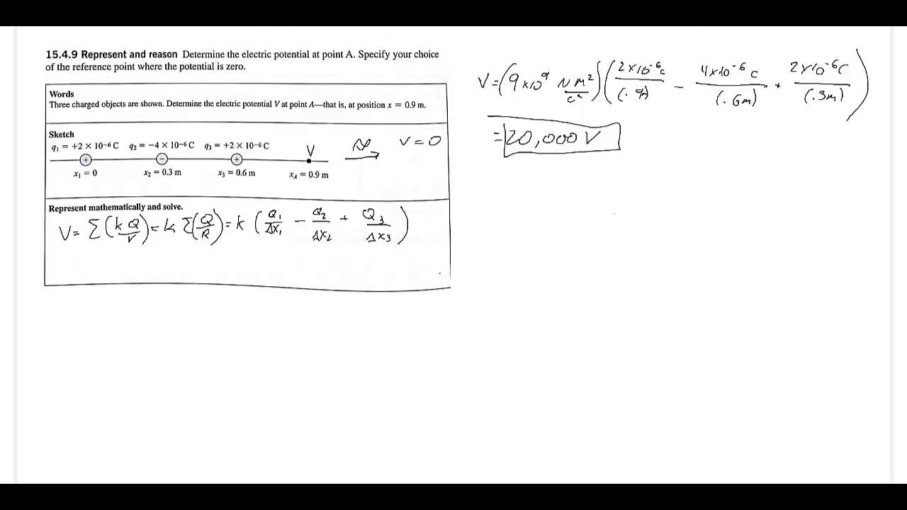 Electrostatics Work Book Problem Solutions