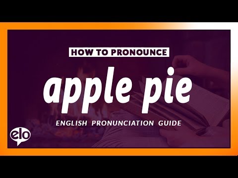 How To Pronounce Apple Pie | Pronunciation and Definition (Human Voice)