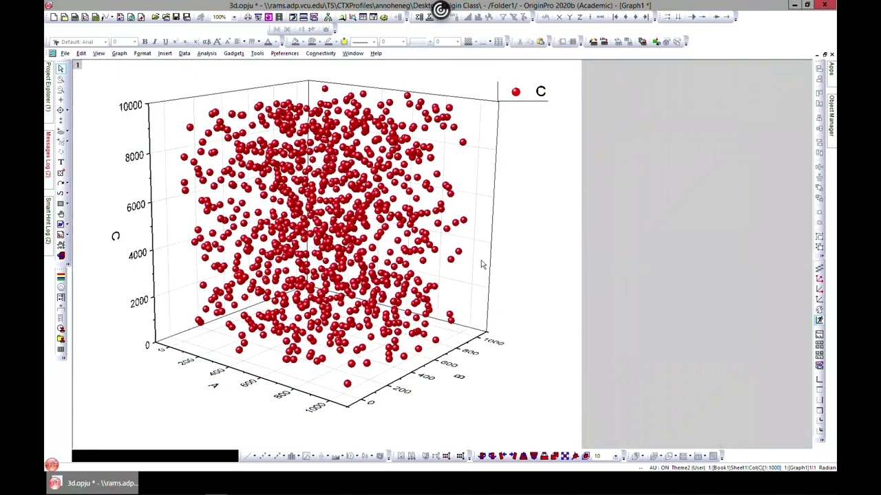3D Scatterplot in OriginPro