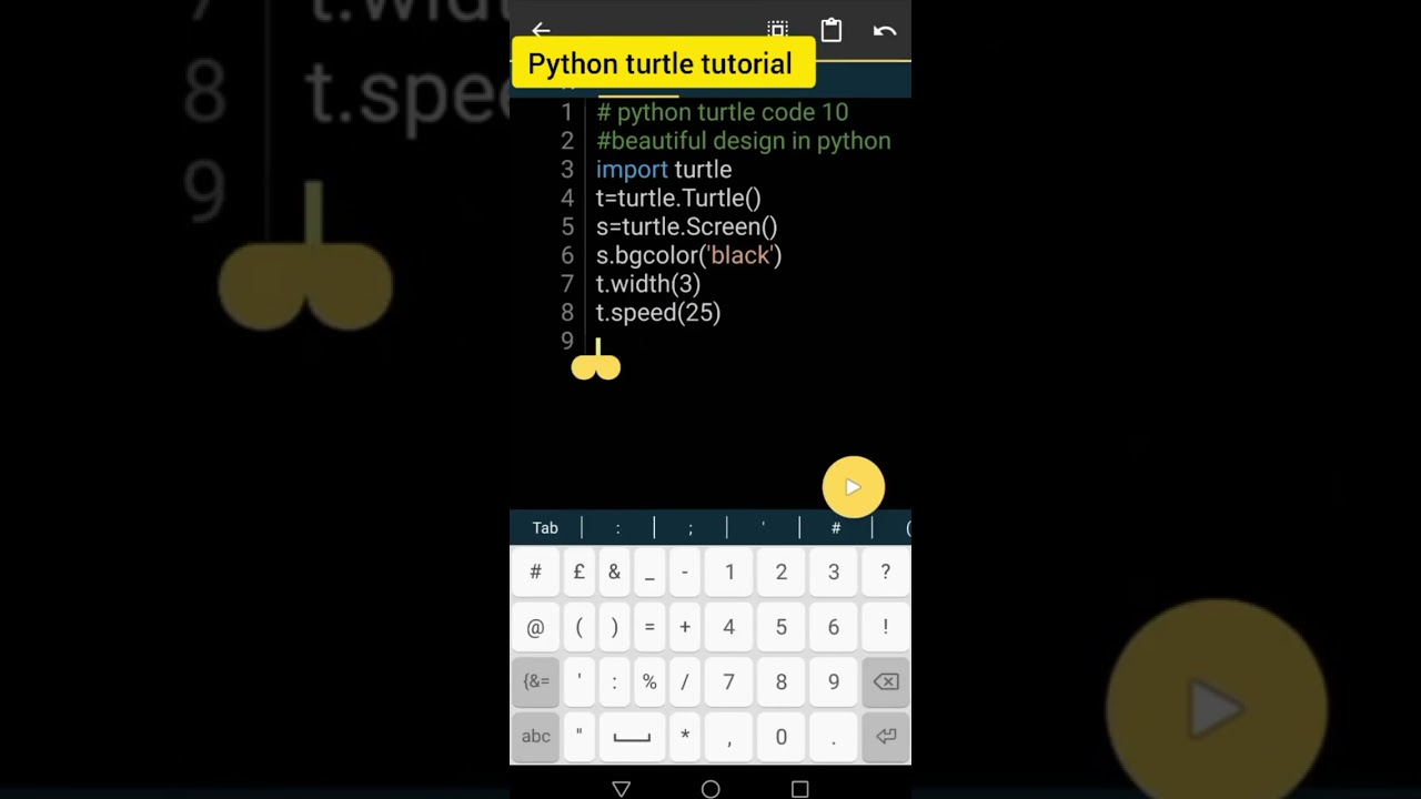 Python Turtle Code   Beautiful Design Using Python.mp4