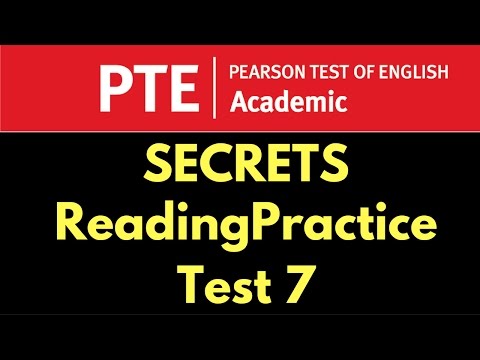 PTE READING TEST 7 [Official]