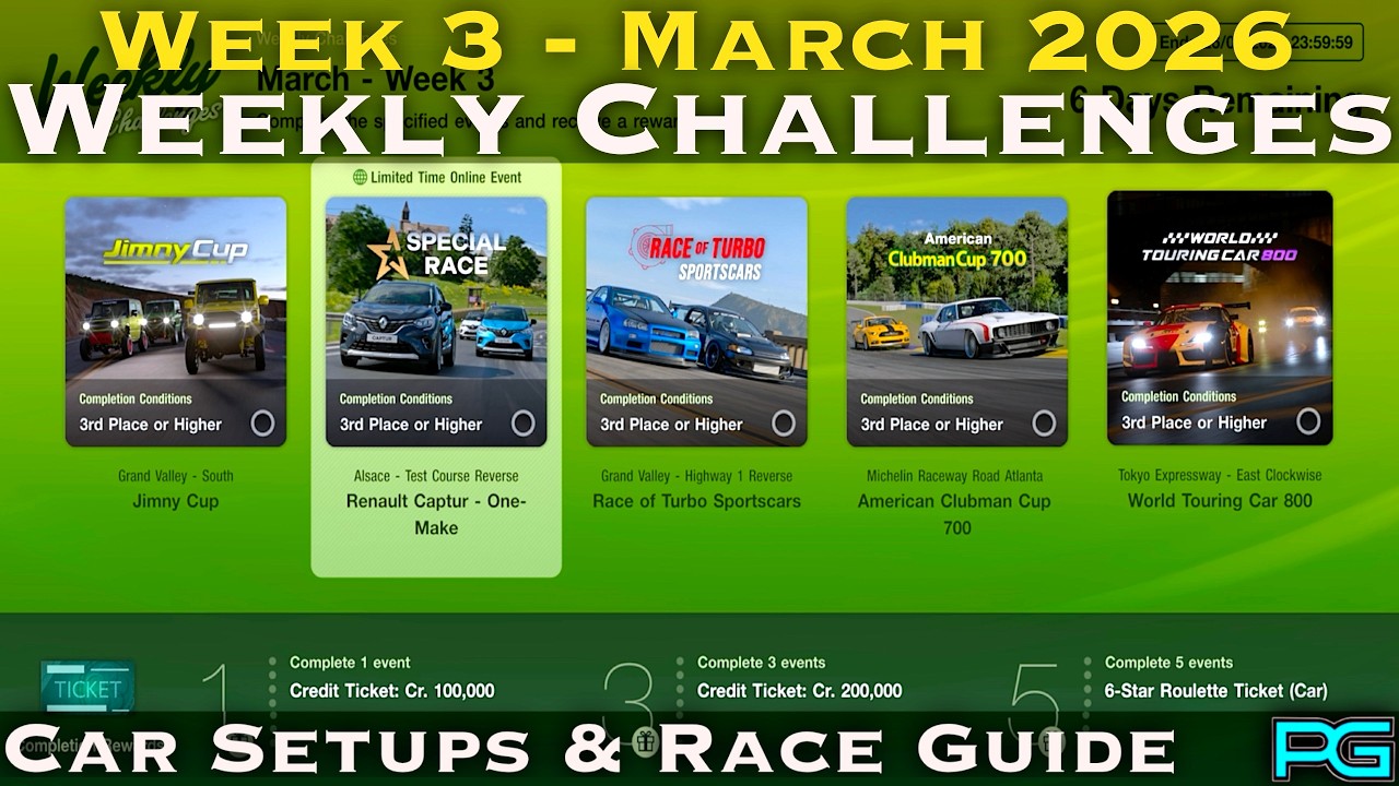 Gran Turismo 7 | Weekly Challenges Guide | March Week 3 2026