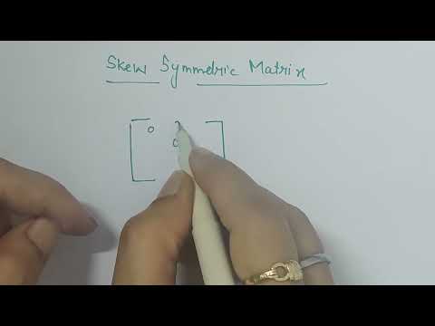 Trick to form Symmetric and Skew Symmetric Matrix