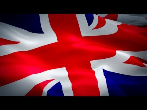 UK waving flag. National 3d British Union Jack flag waving. Sign of United Kingdom. UK flag Full HD