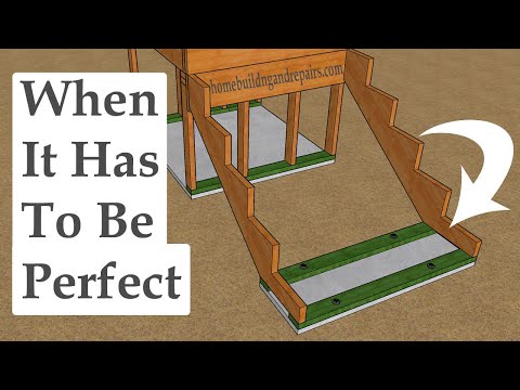 Easy Way To Locate Deck Stair Footings And Attachment Hardware Exactly Where It Needs To Be!