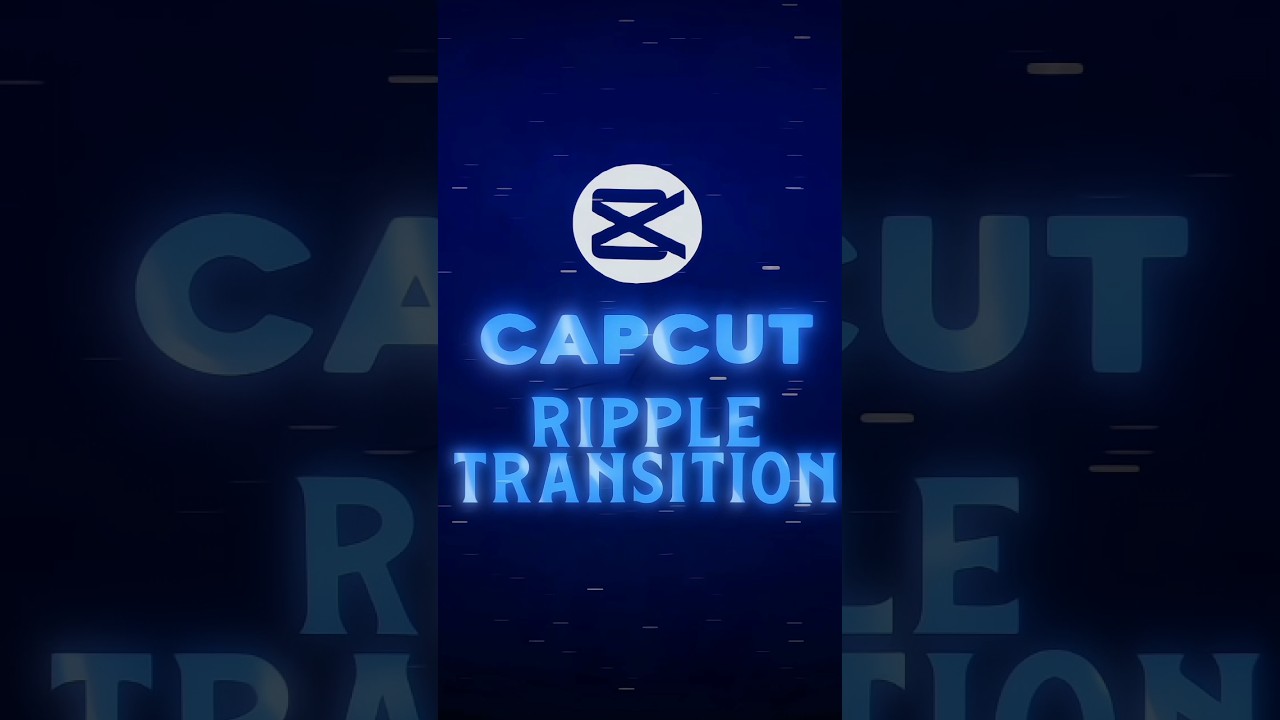 Ripple Transition Tutorial 💀🔥 | CapCut Tutorial #shorts #tutorial