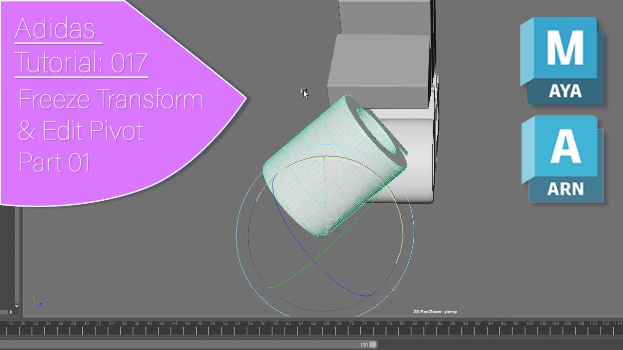 Adidas Tutorial 017: Freeze Transformations Edit Pivot Part 01