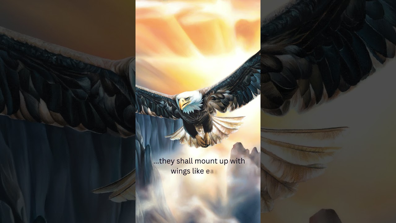 With Wings Like Eagles | Isaiah 40:31 #Shorts #ChristianArt #EaglePainting #CarlaSlabbert