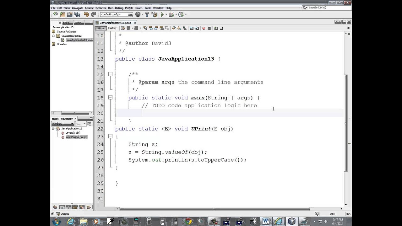 Java Programming - Generics - Generic Method Example