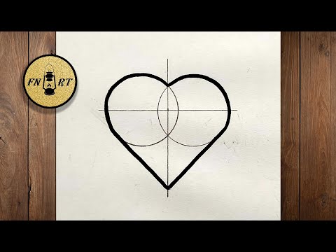 How to draw a perfect heart shape step by step