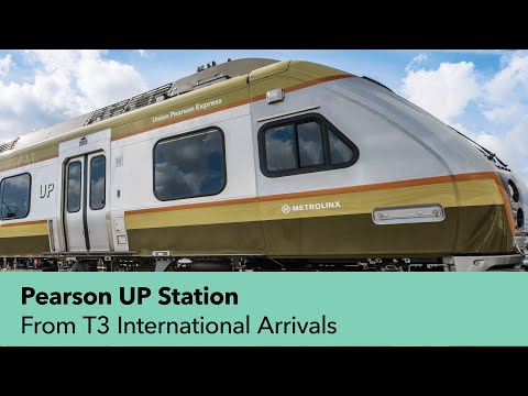 Find your way to the UP Express platform at Pearson Airport from Terminal 3 International Arrivals