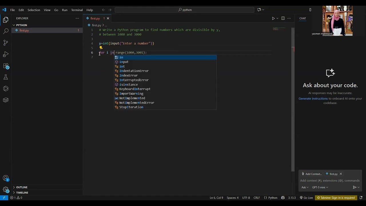 Python Program to Find Numbers Divisible by Any Number | Python for Beginners