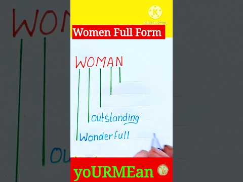 women full form || Full Form Of Woman #yourmean #shorts #woman