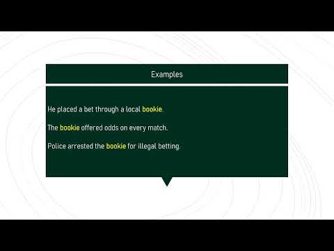 bookie # Expand Your English Vocabulary