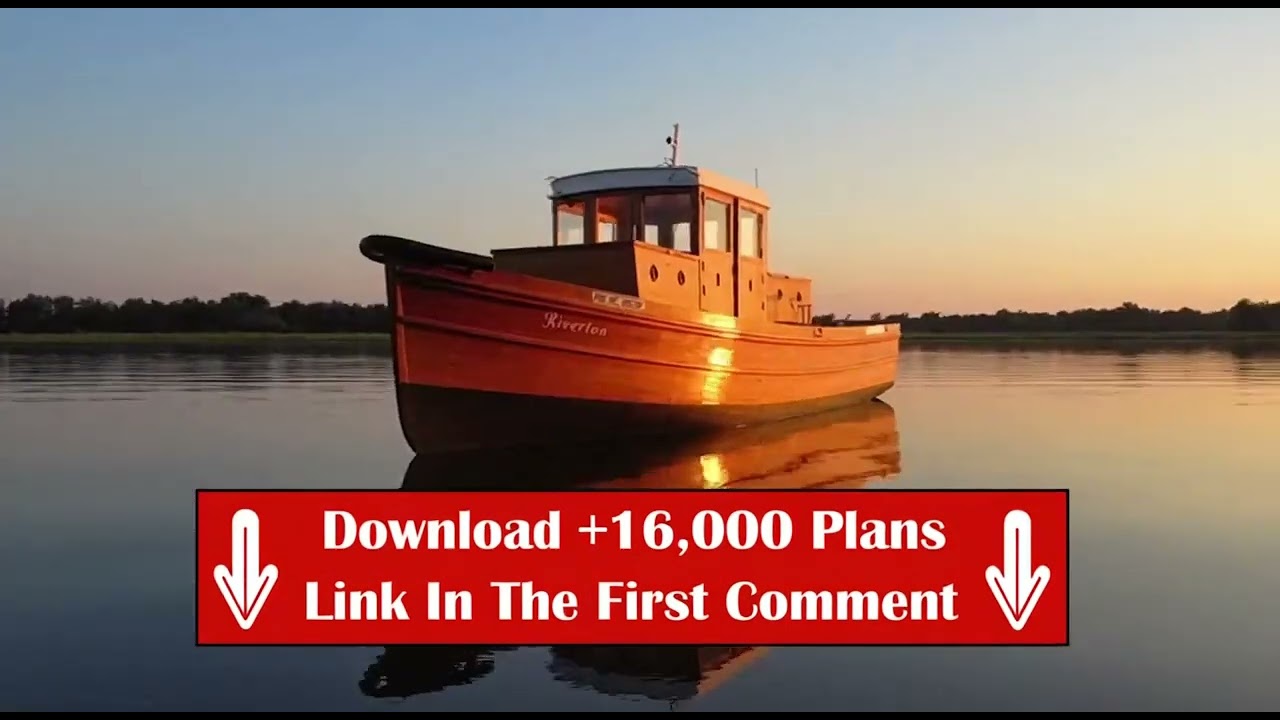 Build Your Dream Tugboat with Easy Woodworking PDF Plans - DIY Boat Building