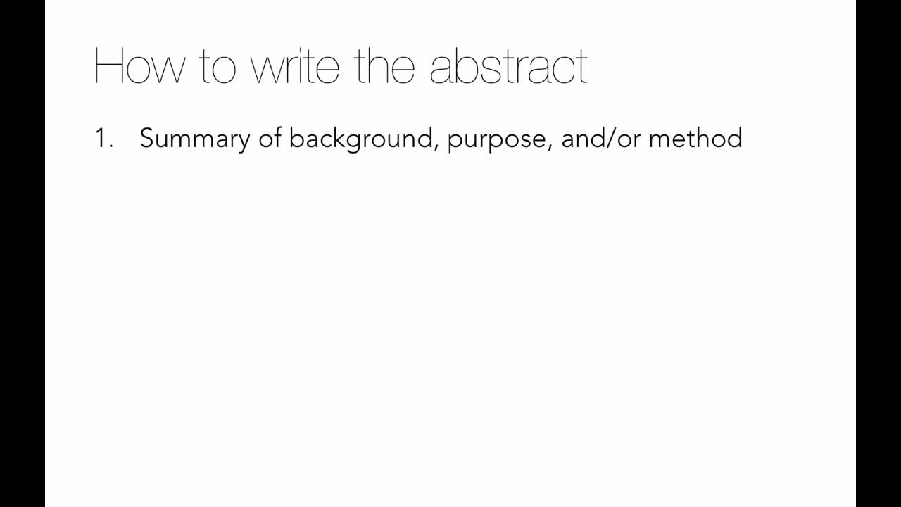 Titles and abstracts