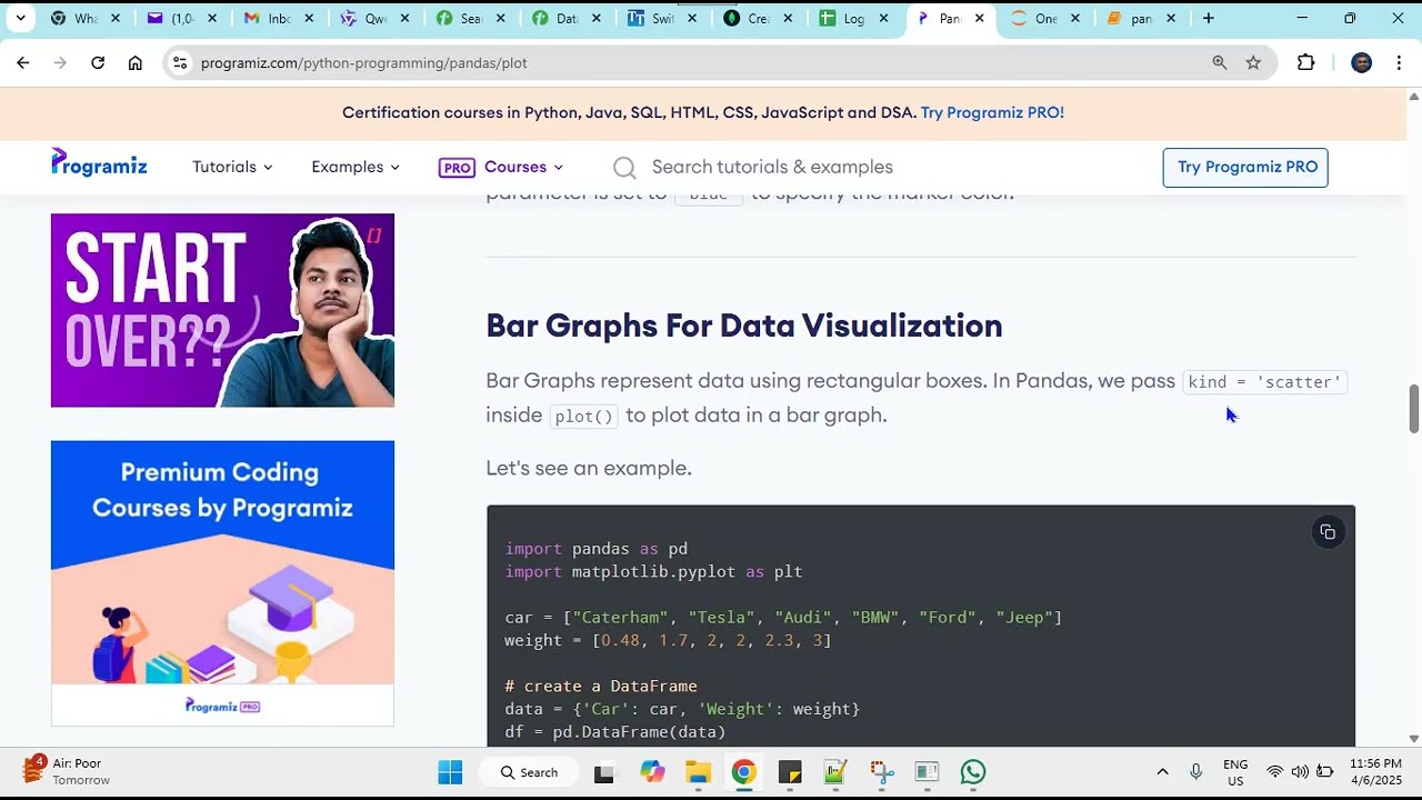 Chapter 3 Pandas and Matplotlib