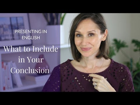 What to Include in the Conclusion of Your Presentation in English