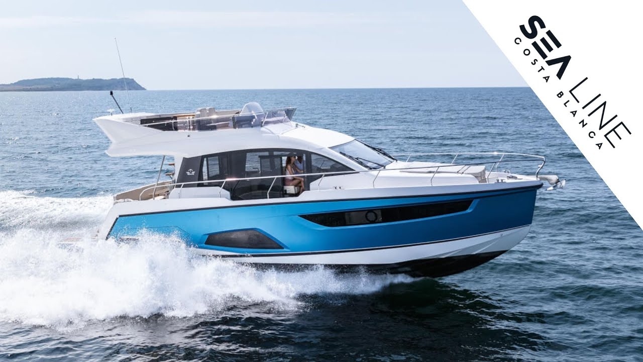 Sealine F430 walkthrough @ The Southampton Boat Show 2024 - Sea Line Costa Blanca