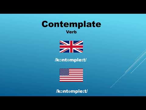 Contemplate meaning pronunciation and synonyms #Shorts